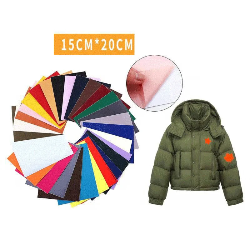 20x15cm Self Adhesive Patches Colorful Down Jackets Stickers Pants ...