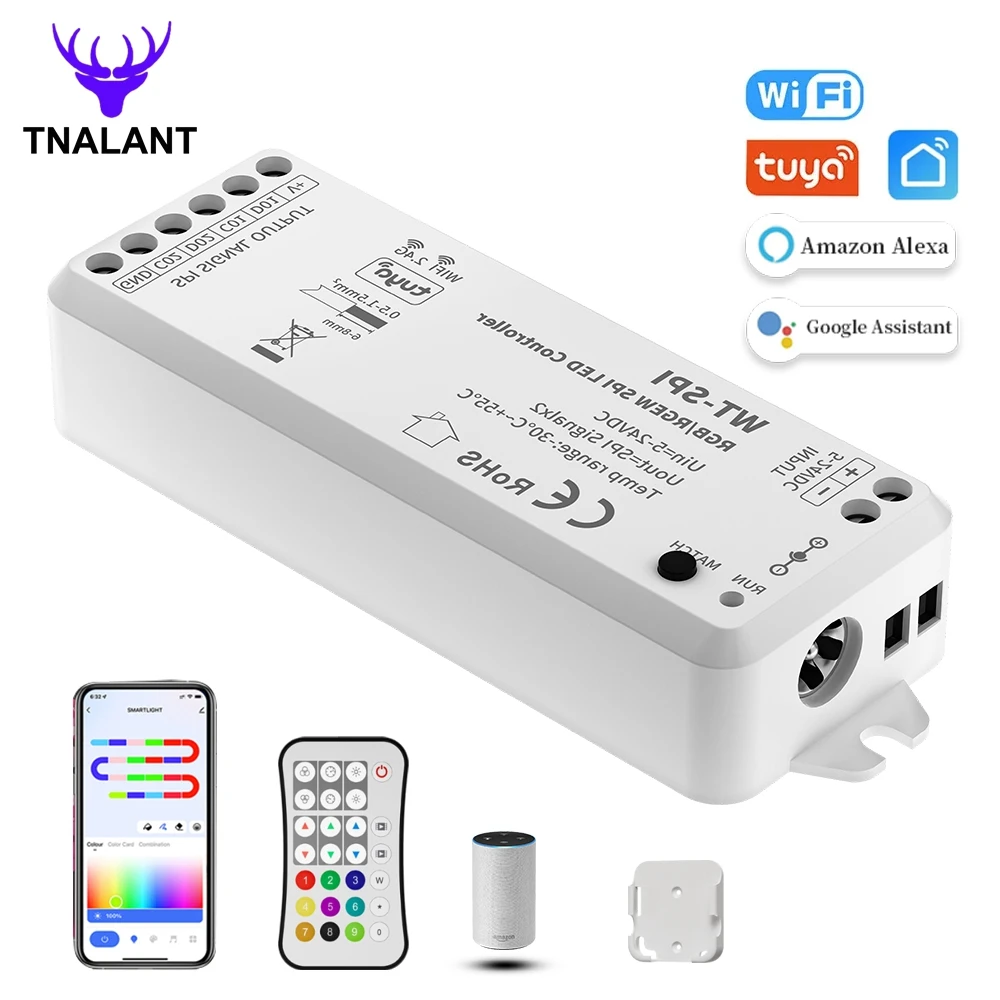 Tuya-SPI-Pixels-Smart-LED-Controller-2-4GHz-RF-Remote-Alexa-Google ...