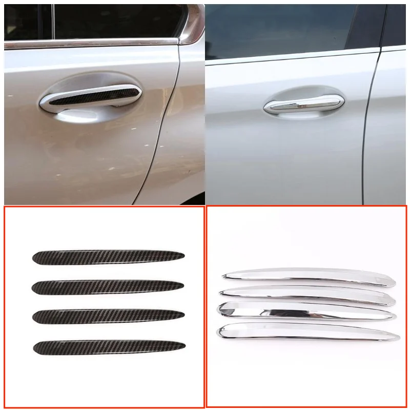 4Pcs ABS Chrome Polish Car Door Handle Strips Trim For BMW 5 Series G30 ...
