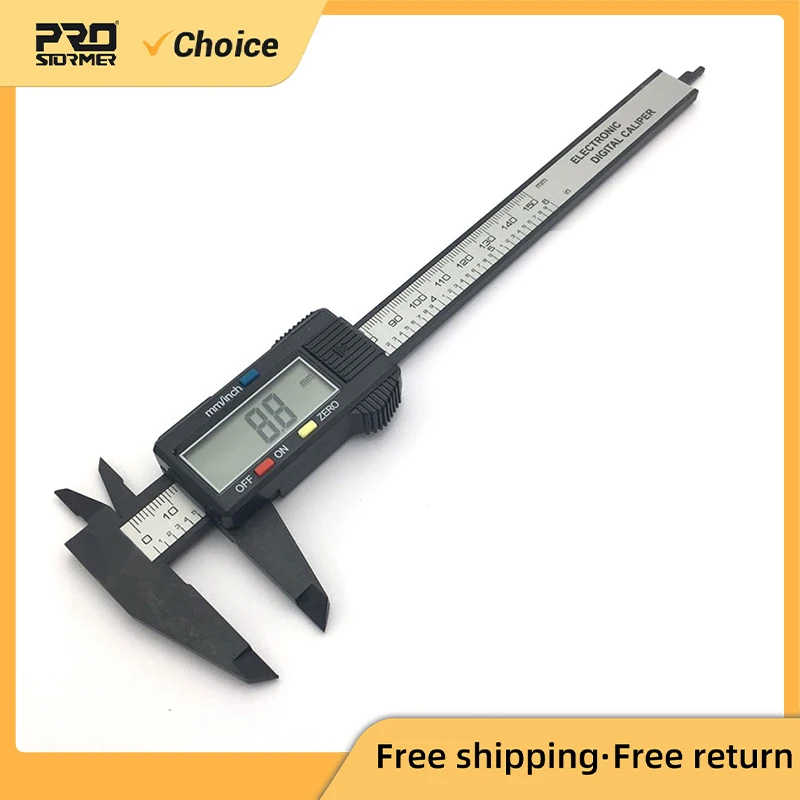 Vernier Caliper 0-150mm 6 inch Measuring Tool Plastic LCD Digital ...