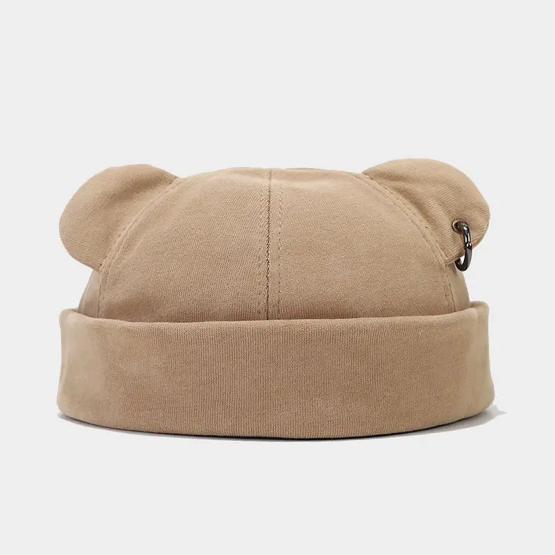 Autumn-and-Winter-Polyester-Warm-Cartoon-Docker-Cap-Brimless-Hat-Beanie ...