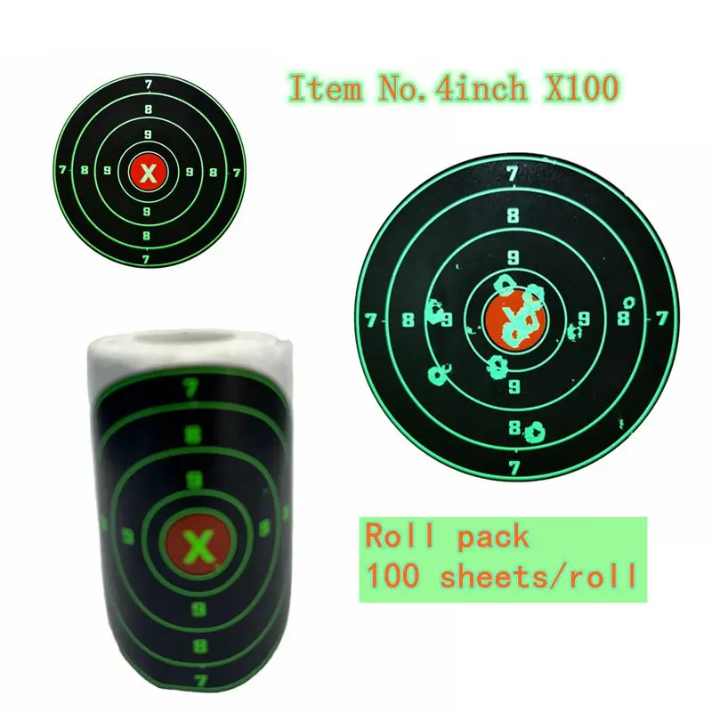 Splatter-Target-4-Shooting-Target-Stickers-Roll-Adhesive-Target-Paper ...