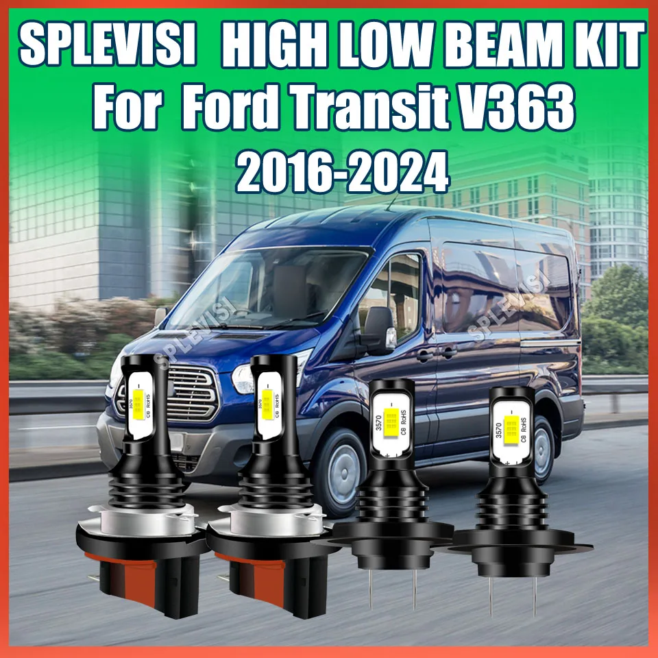 4 Uds H15 H7 LED Hi Beam/DRL luz baja fácil instalación para Ford ...