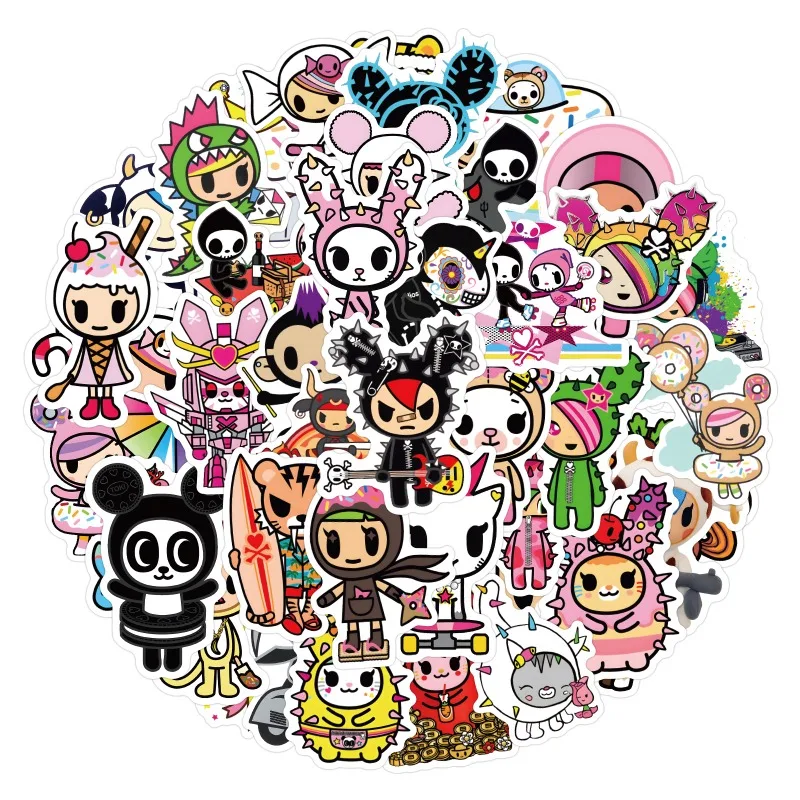 50pcs-Tokidoki-Cartoon-Graffiti-Stickers-Suitcase-Water-Cup-Guitar-Car ...