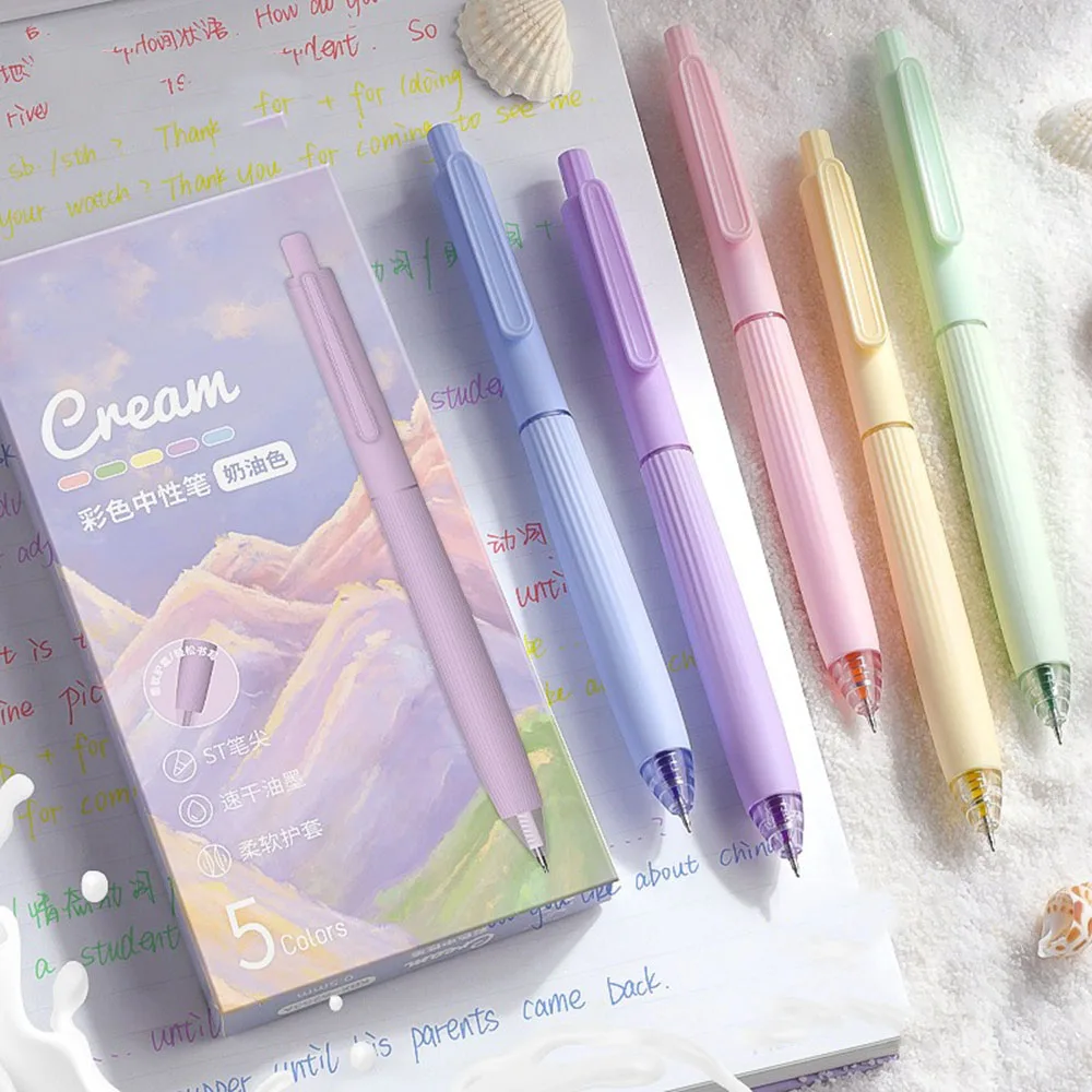 5pcs-Detachable-0-5-mm-Color-Gel-Pen-For-Note-taking-Quick-drying ...