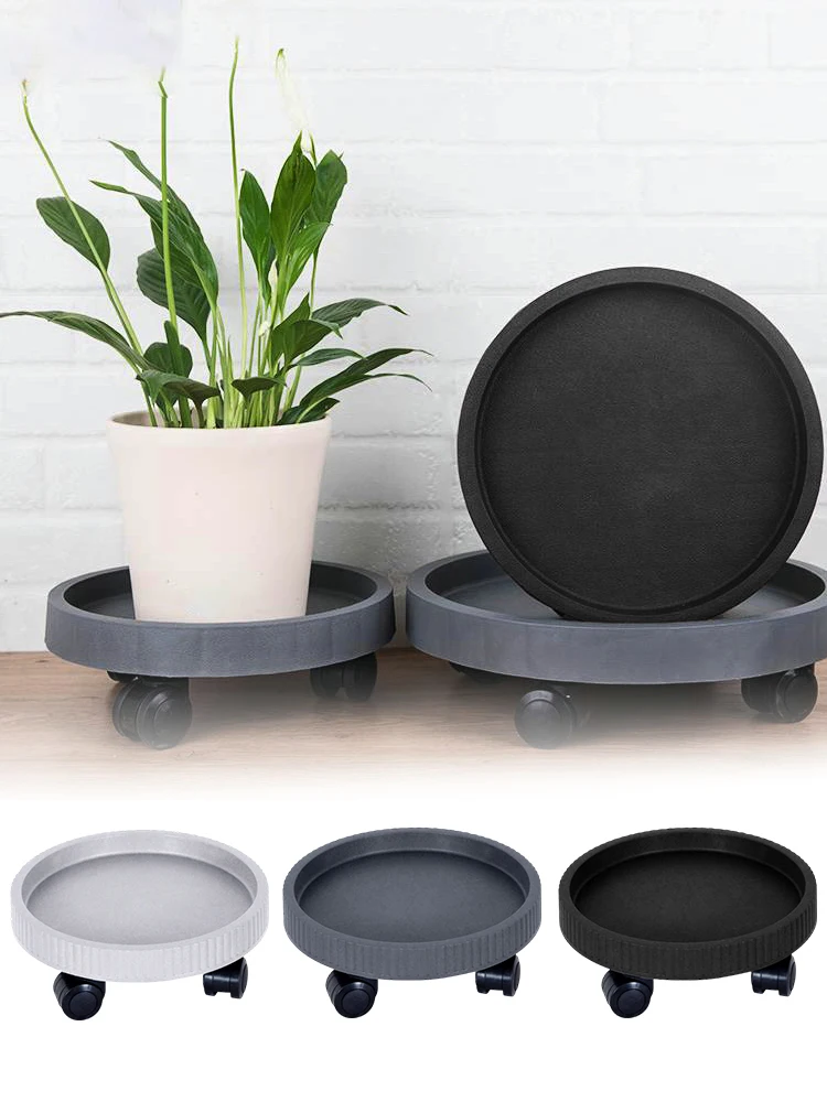 Removable-Plant-Stand-Flower-Pot-Tray-with-Universal-Wheel-Large-Plant ...