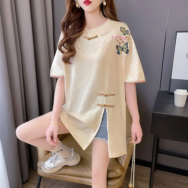 Women-s-Clothing-Chinese-Style-Fashion-Casual-Loose-Round-Neck ...
