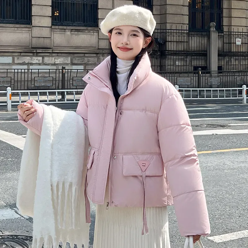 Stand-Collar-Puffy-Women-s-Winter-Jackets-Korean-Loose-Thicken-Short ...
