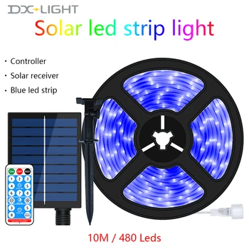 Outdoor Solar Powered LED Strip Lights - Lighting4Home