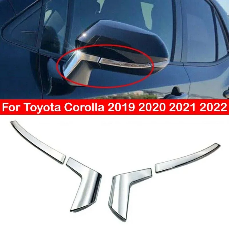 LHD For 2019 2020 2021 2022 Toyota Corolla Chrome Car Rearview Side ...
