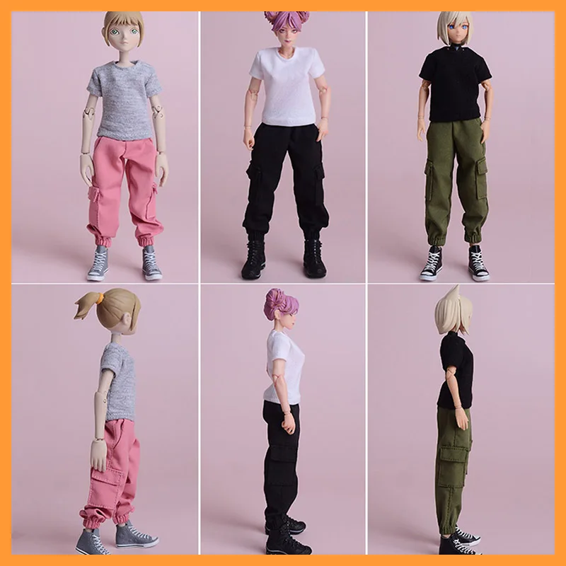 1-12-Scale-Female-Casual-Loose-Short-Sleeved-T-shirt-Work-Clothes-Loose ...