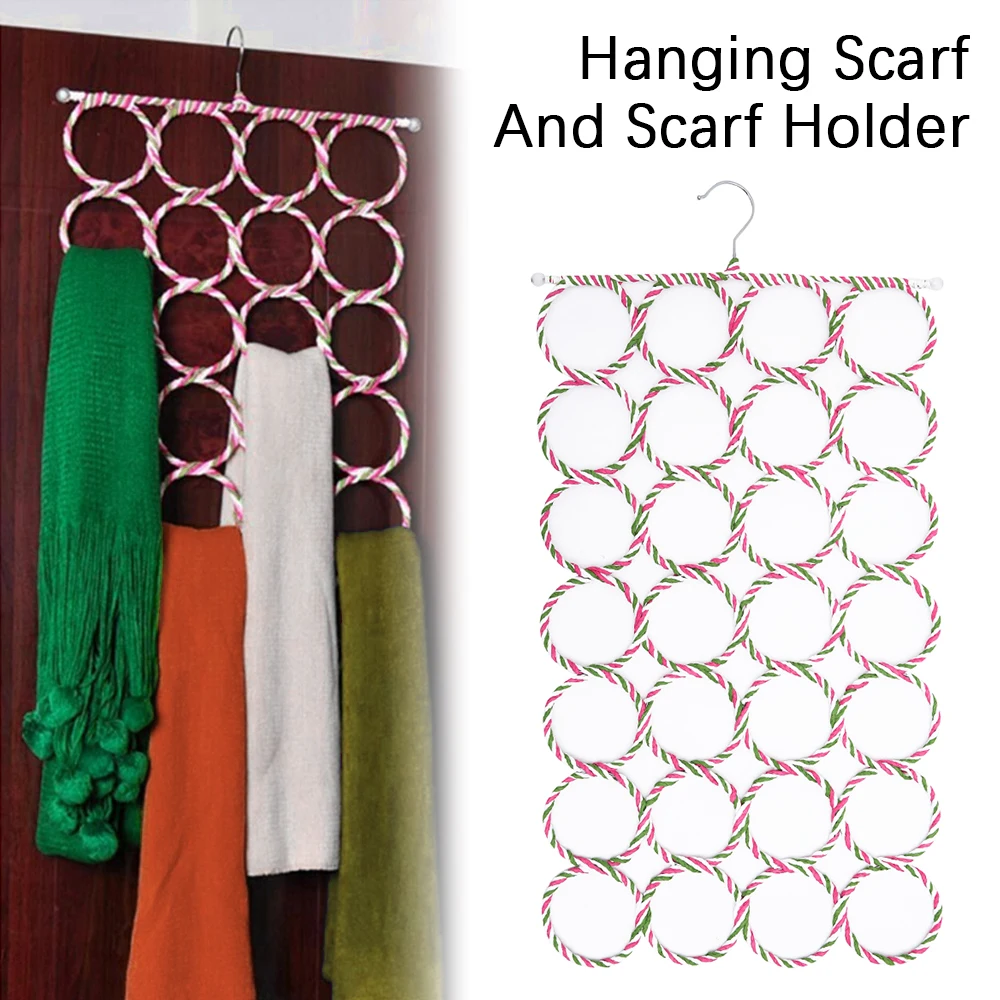 Scarf-Hanger-28-Ring-Scarf-Shawl-Scarves-Holder-Heavy-Duty-Scarf ...