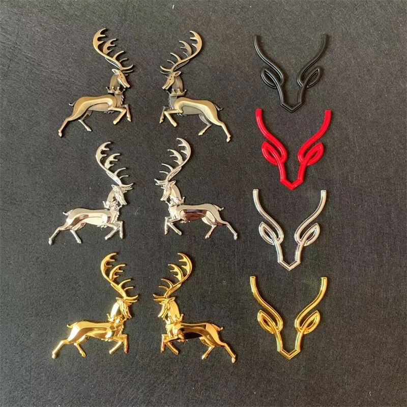 3D-Three-Dimensional-Deer-Metal-Car-Sticker-Power-Game-Elk-Creative ...