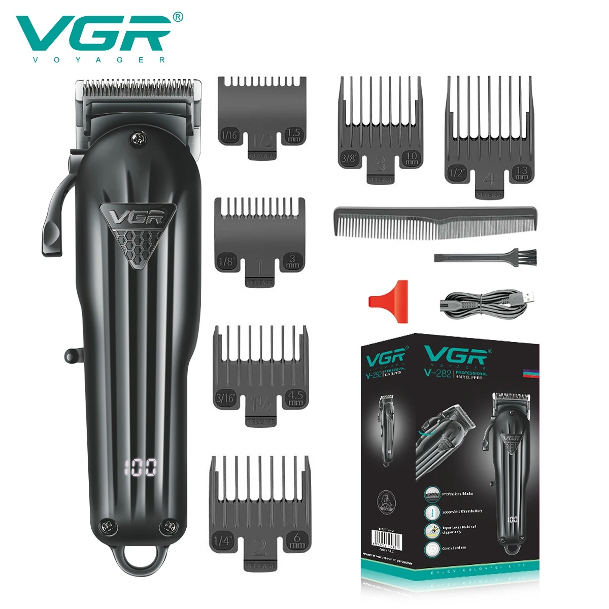 VGR-cabelo-Clipper-profissional-cabelo-corte-m-quina-cabelo-aparador ...