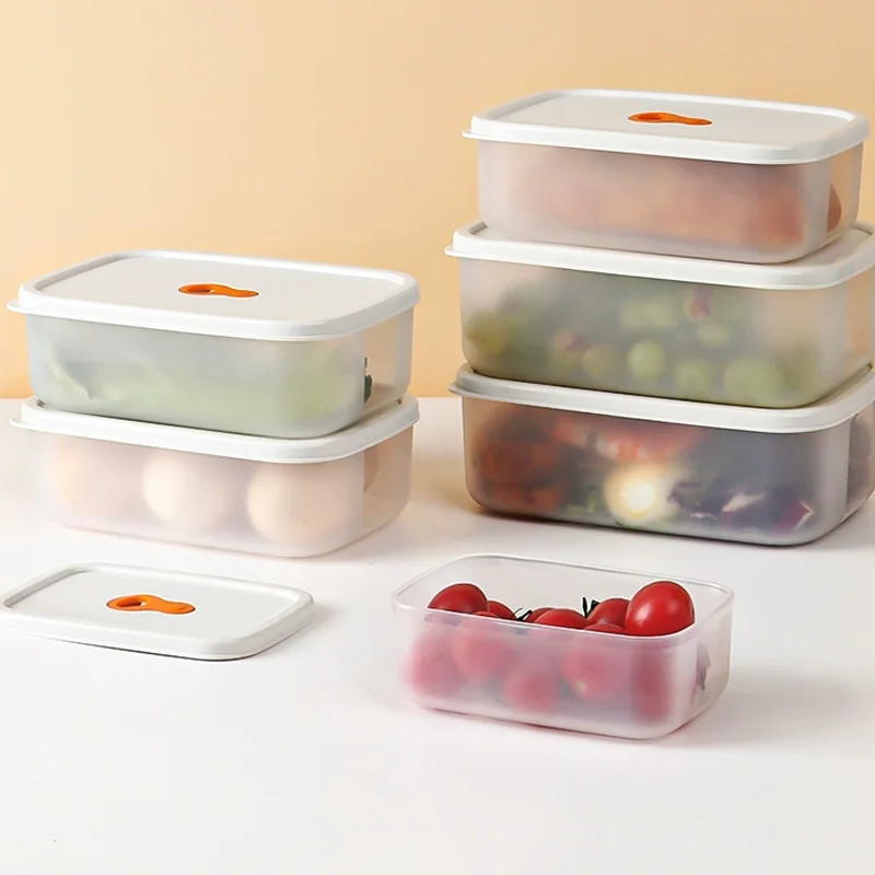Storage-Box-Fresh-Keeping-Box-Modern-Simple-With-Lid-For-Fruit-Bento ...