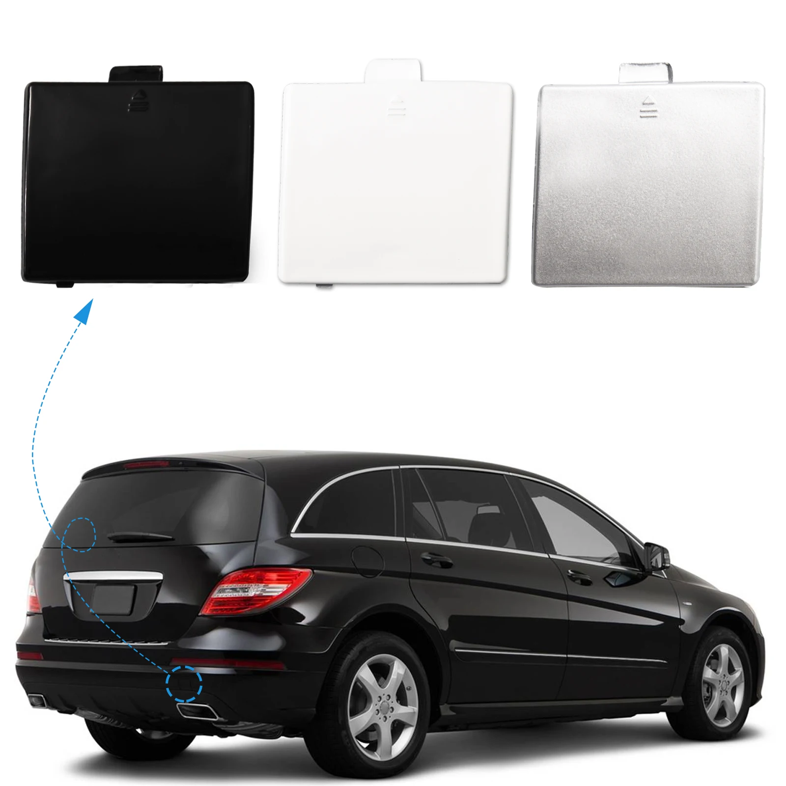 Rear-Bumper-Tow-Hook-Cover-Cap-Towing-Eye-For-Mercedes-Benz-W251-R ...