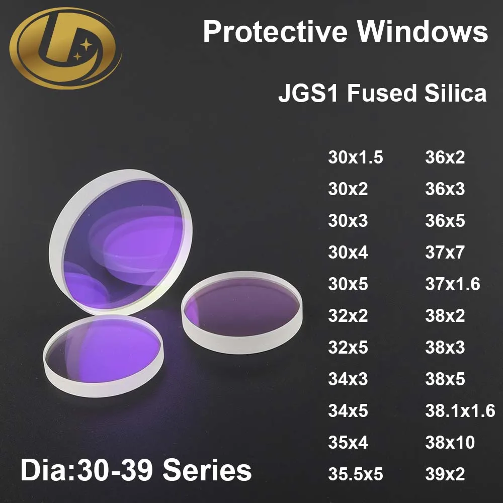 Dunlei-Fiber-Laser-Protection-Window-Lens-Protective-Windows-Dia30-34 ...
