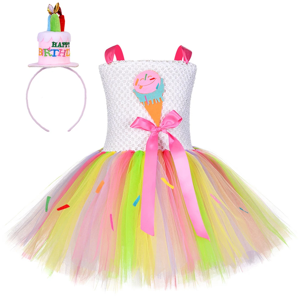 Candy-Ice-Cream-Cake-Birthday-Dress-for-Girls-Kids-Rainbow-Dresses ...