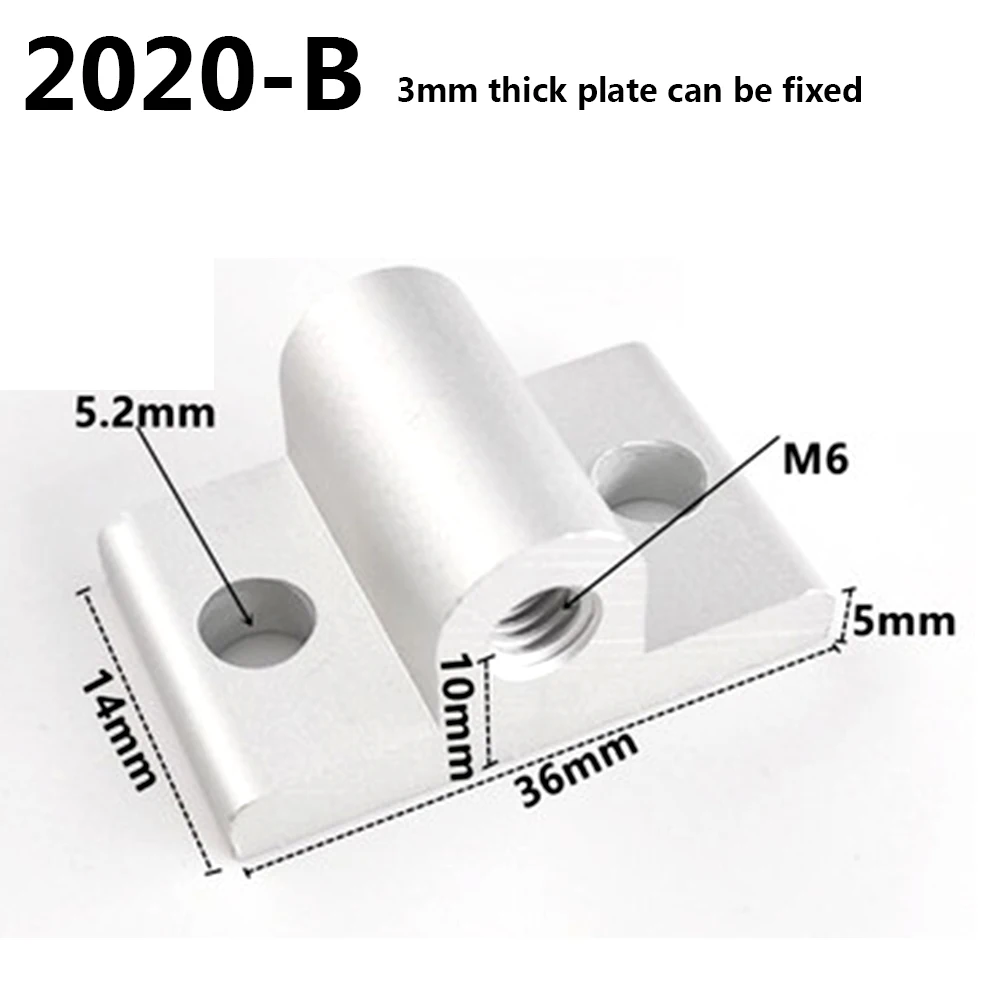 1PC-Caster-Wheel-Connector-Plated-Fixed-Extruded-Corner-Code-Panel ...