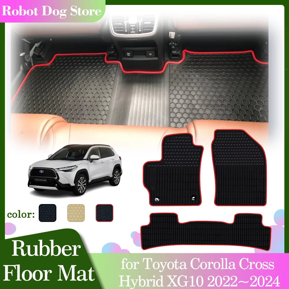 Rubber-Floor-Mat-for-Toyota-Corolla-Cross-Hybrid-XG10-2022-2024-Foot ...