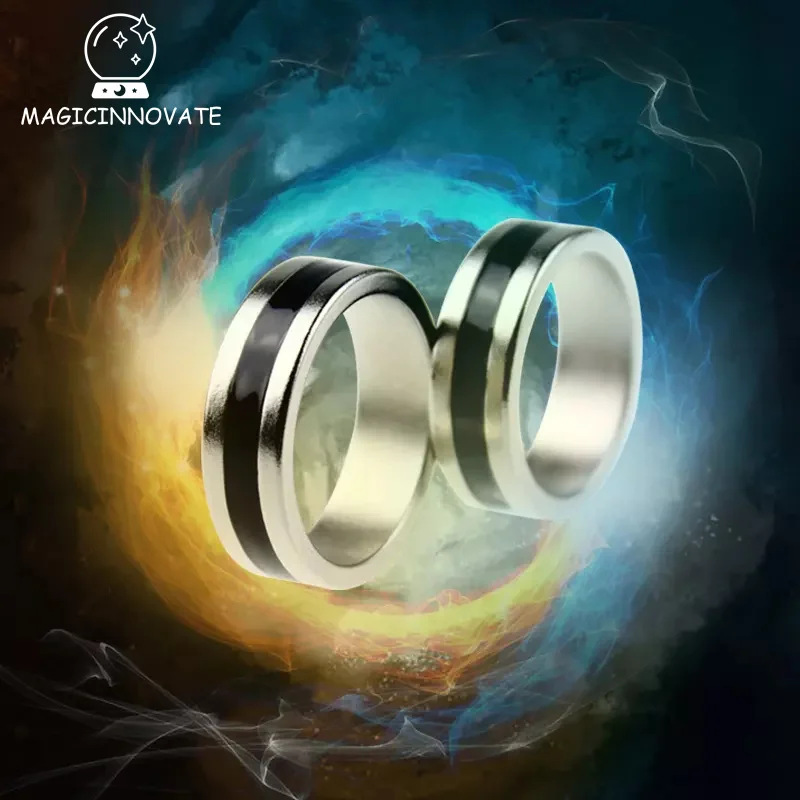 Black Circle Pk Ring Magic Tricks Strong Magnetic Magnet Ring Coin ...