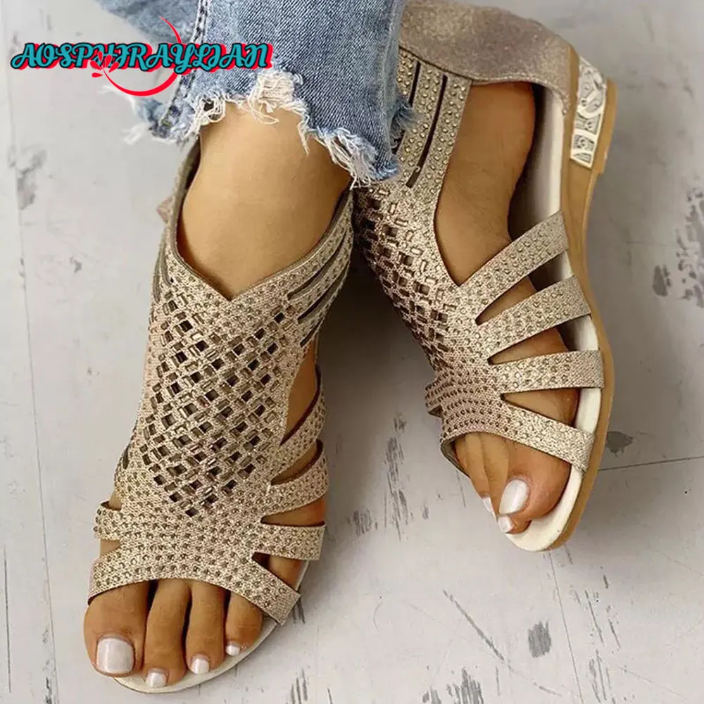 2023-Women-s-New-Leisure-Retro-Roman-Wedges-Sandals-Fish-Mouth-Bohemian ...