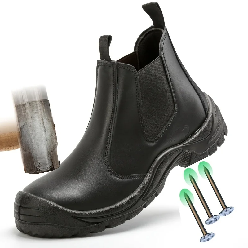 Men-s-Safety-Boots-Chelsea-Puncture-Proof-Anti-skid-Steel-Toe ...