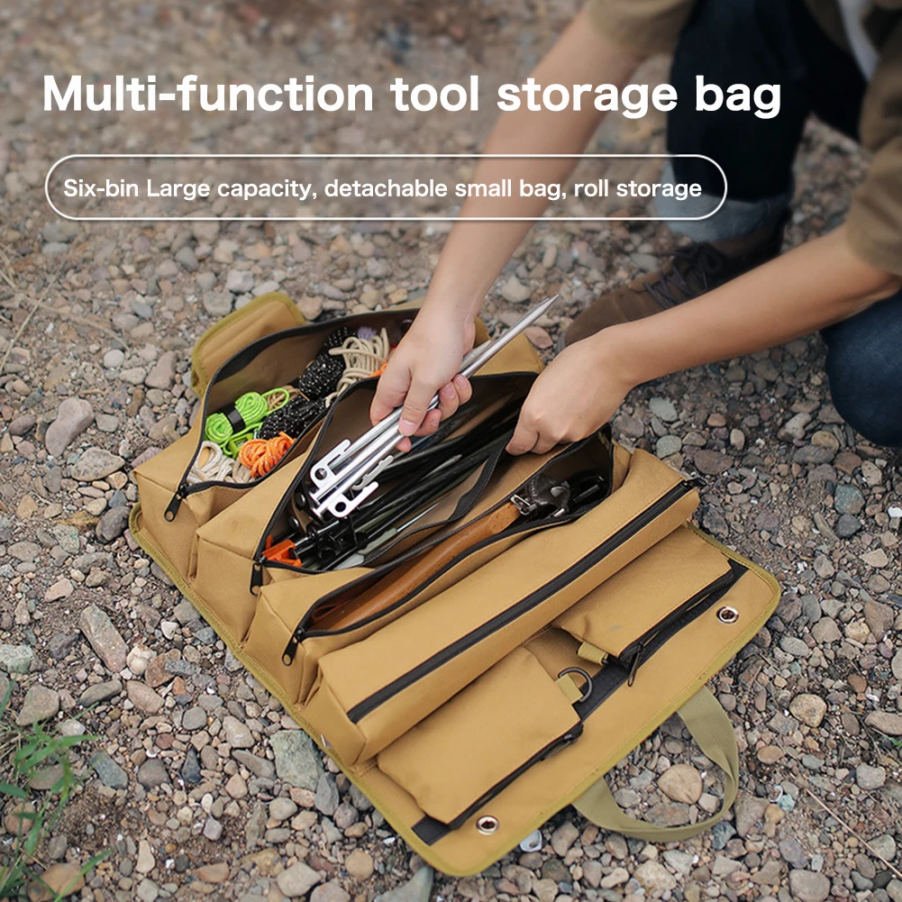 MOUNT-Multi-Pocket-Hardware-Tools-Pouch-Roll-UP-Portable-Small-Tools ...