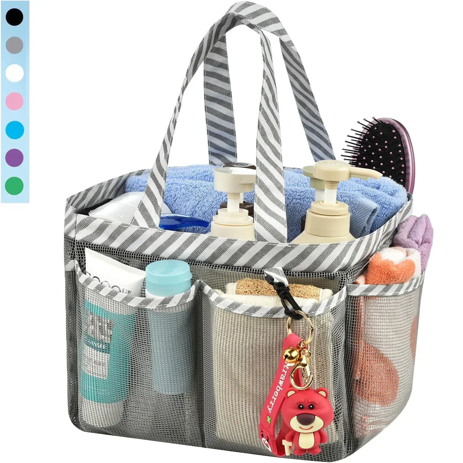Mesh Shower Caddy Tote, Portable College Bathroom Tote, Quick Hold , 8 ...