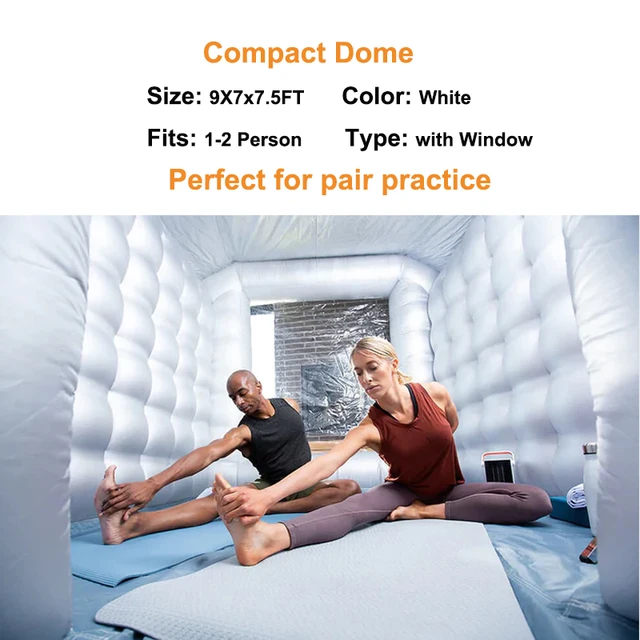 Inflatable Hot Yoga Dome Portable Home Yoga Studio Hot Air Bubble Tent ...