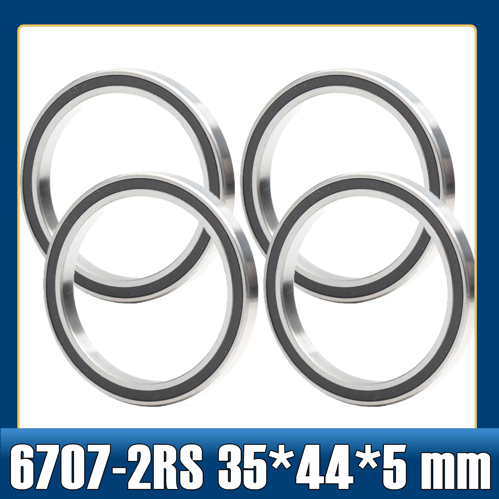 6707 2RS Bearing 35*44*5 mm ( 4 PCS ) Slim Thin Section 61707RS 6707RS ...