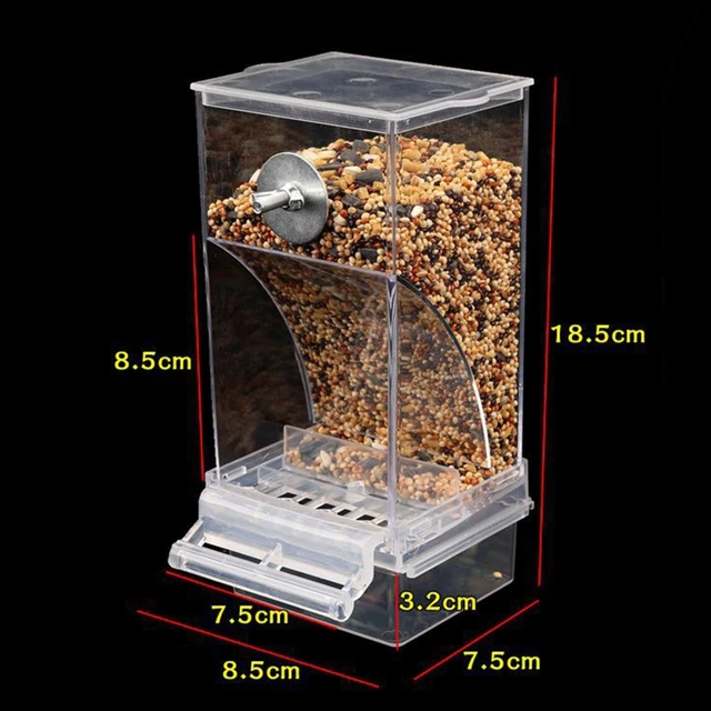 13ME Hanging Bird Feeders for Cage Automatic Food Dispenser Plastic ...