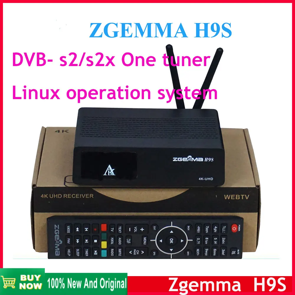 Latest ZGEMMA H9S Super Sale ZGEMMA H9S 4K UHD TV Box H.265 One DVB-S2X ...