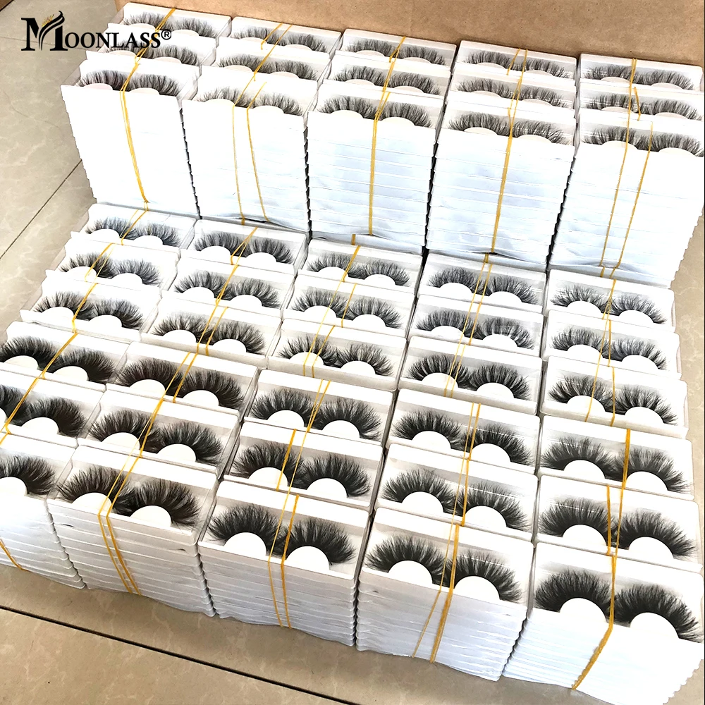 20/30/50/100 Pairs 25MM Fluffy Mink Lashes Bulk Wholesale Makeup ...