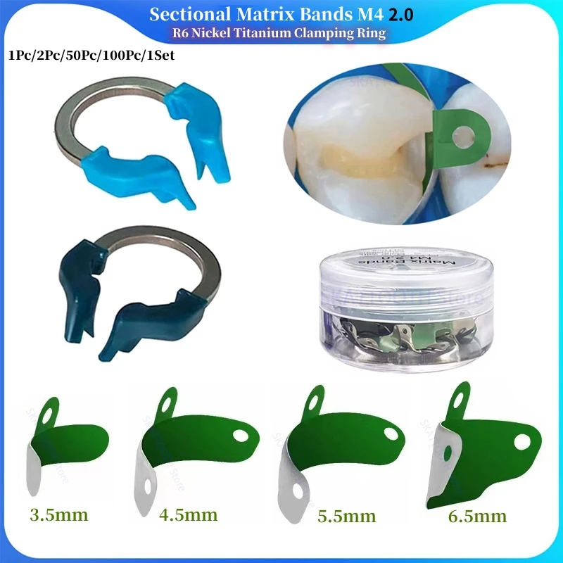 Bandas-de-matriz-Dental-seccionales-contorneadas-Metal-PTFE-capa ...
