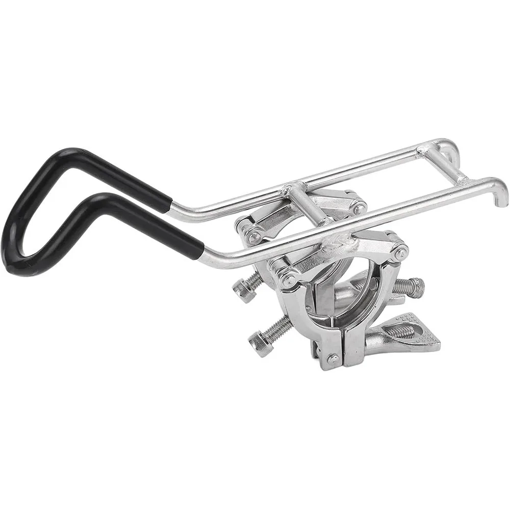Stainless-Steel-Onboard-Rod-Stand-Fishing-Line-Holder-Double-Lock-Clamp ...