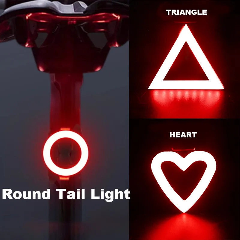 BUCKLOS-Bicycle-Light-Heart-Shape-Bike-Rear-Lamp-Waterproof-USB ...