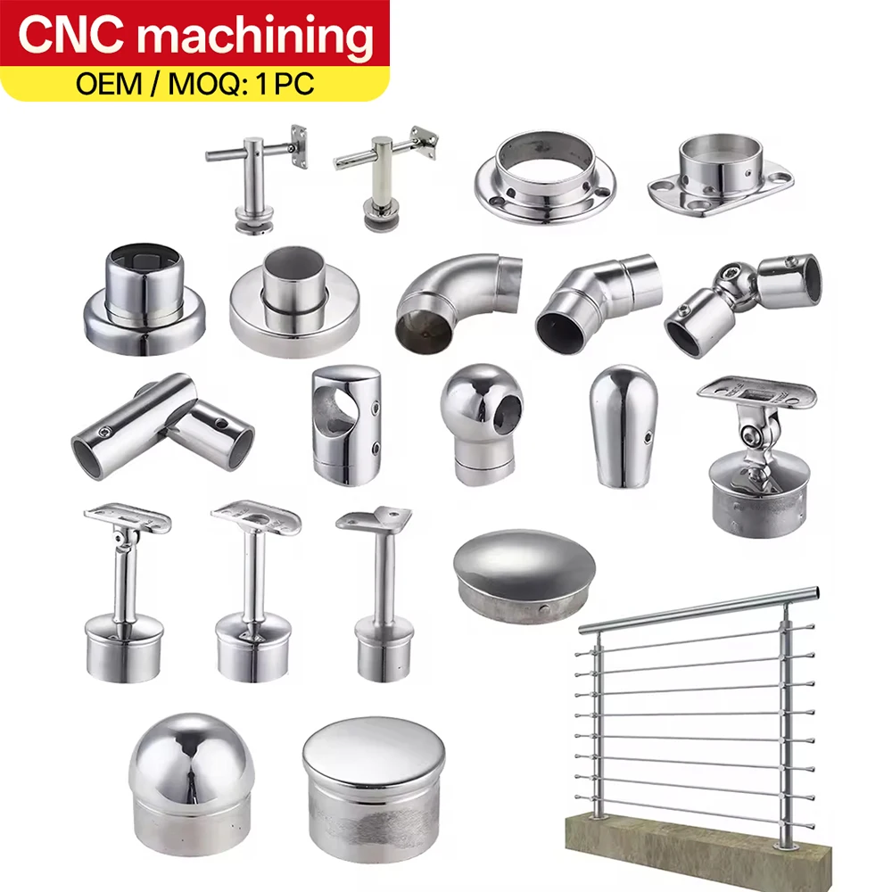 Custom Modern Design Stainless Steel Stair Handrail Hardware ...