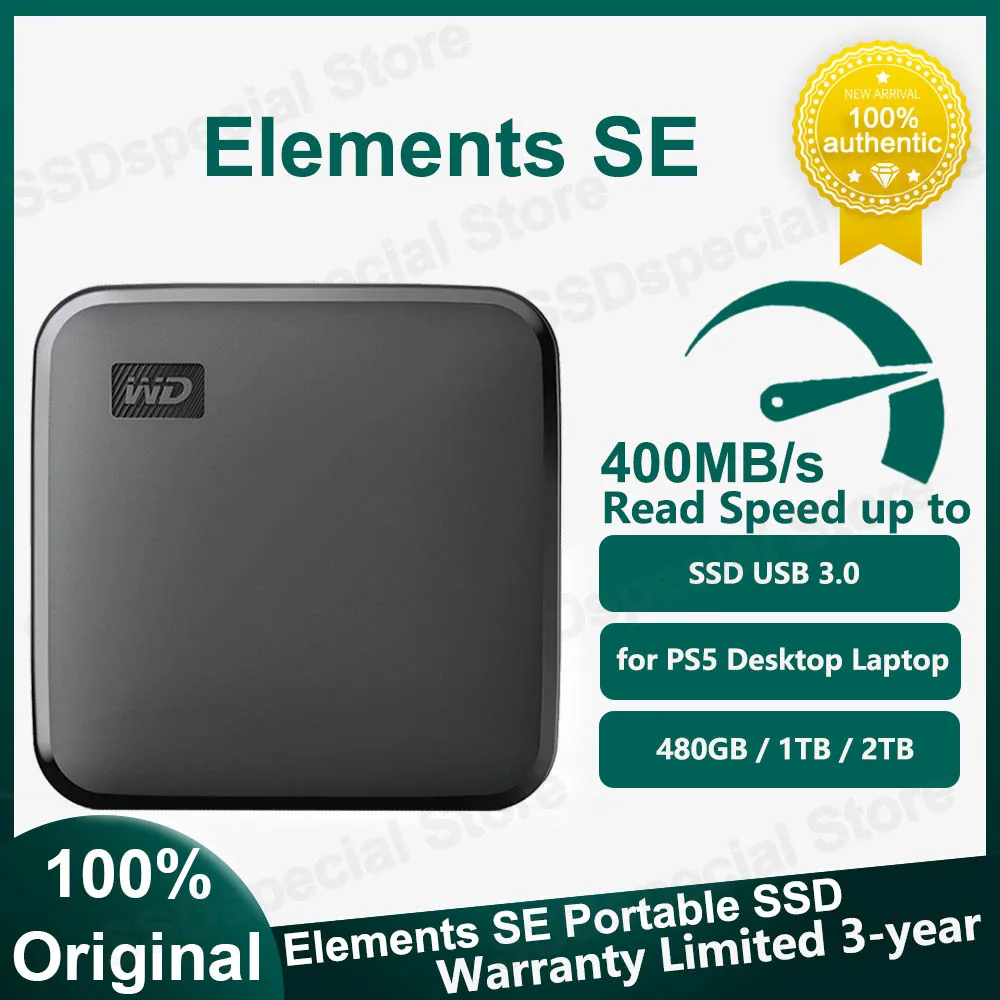 Western-Digital-WD-Elements-Portable-SSD-Solid-State-Drive-SE-USB3-0 ...