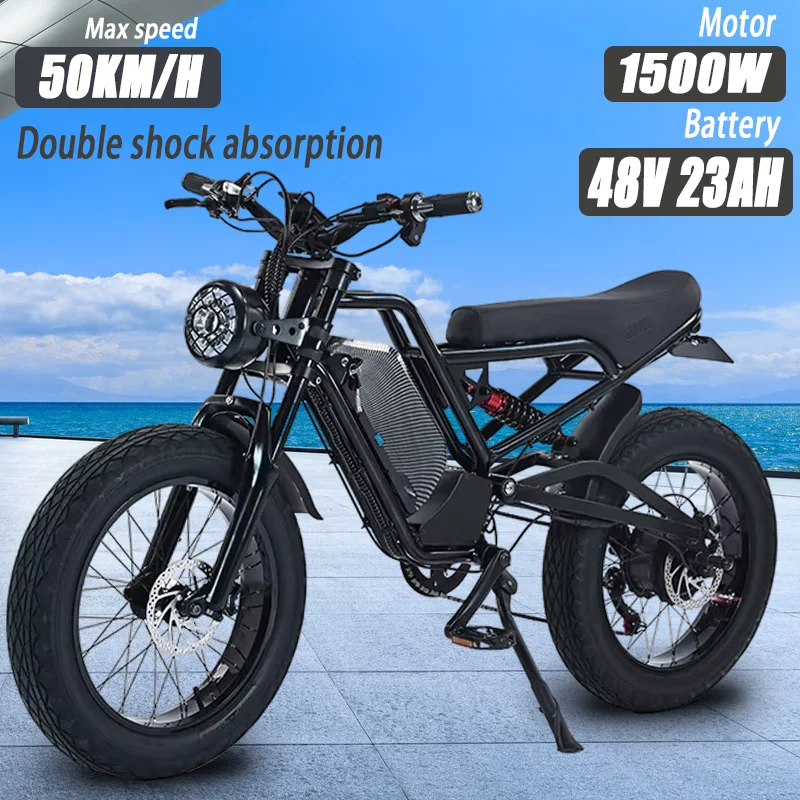 Electric-Bicycle-1500W-Motor-48V18AH-battery-adult-Electric-Bike-20 ...