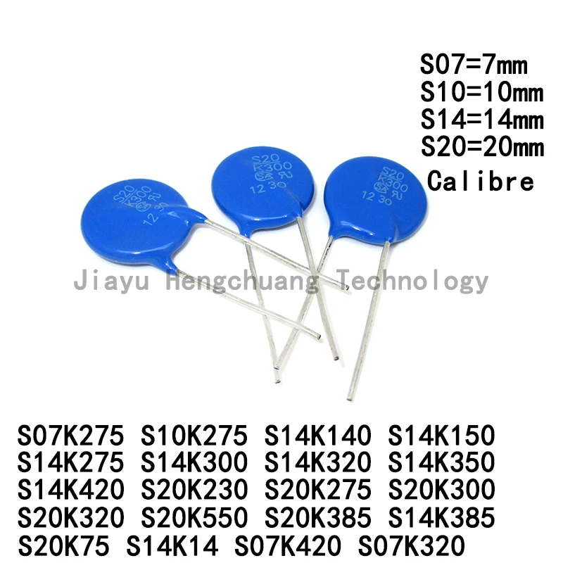 Varistor-10-piezas-S07K275-S10K275-S14K275-B722-S20K275-K320-K300-K350 ...