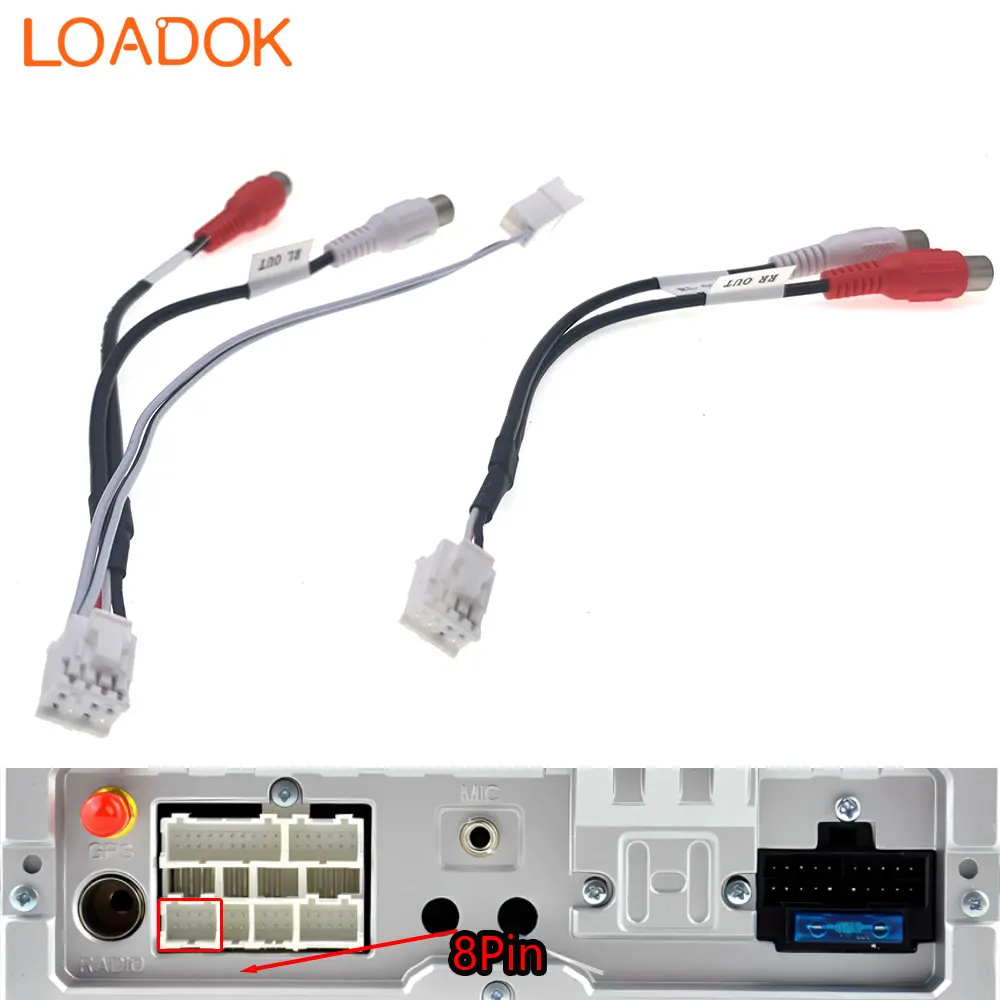 8-Pin-Car-Audio-Rear-AUX2-Right-Left-Output-Canbus-Decorder-Wiring ...