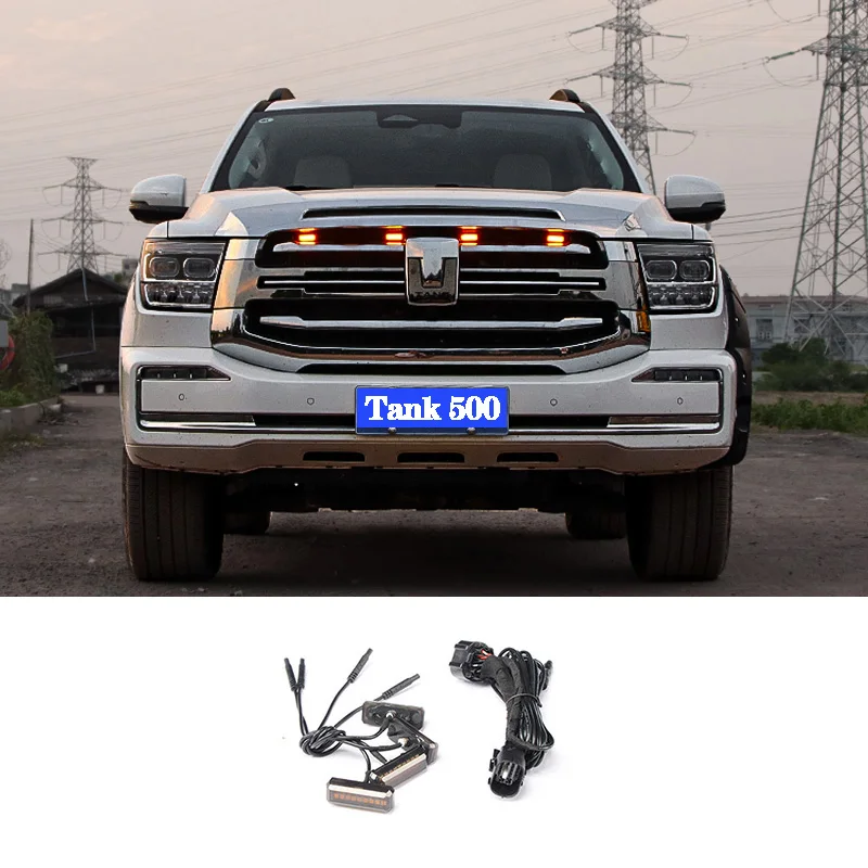 For-Great-Wall-GWM-WEY-TANK-500-Tank-500-Grille-Small-Yellow-Light ...