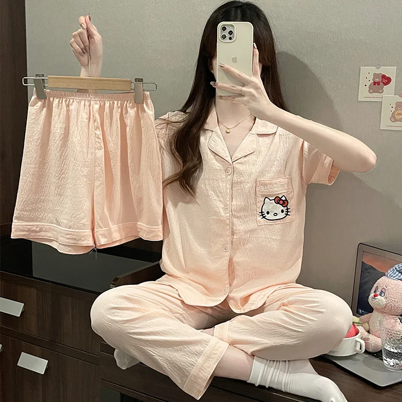 Miniso-Women-s-Pajamas-Set-Summer-Clothes-Women-Summer-Pajamas-Set ...