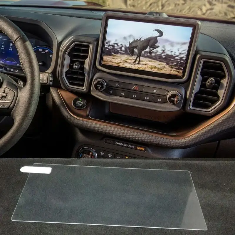 Tempered glass protective film For Ford Bronco Sport 2021 2022 Car GPS ...