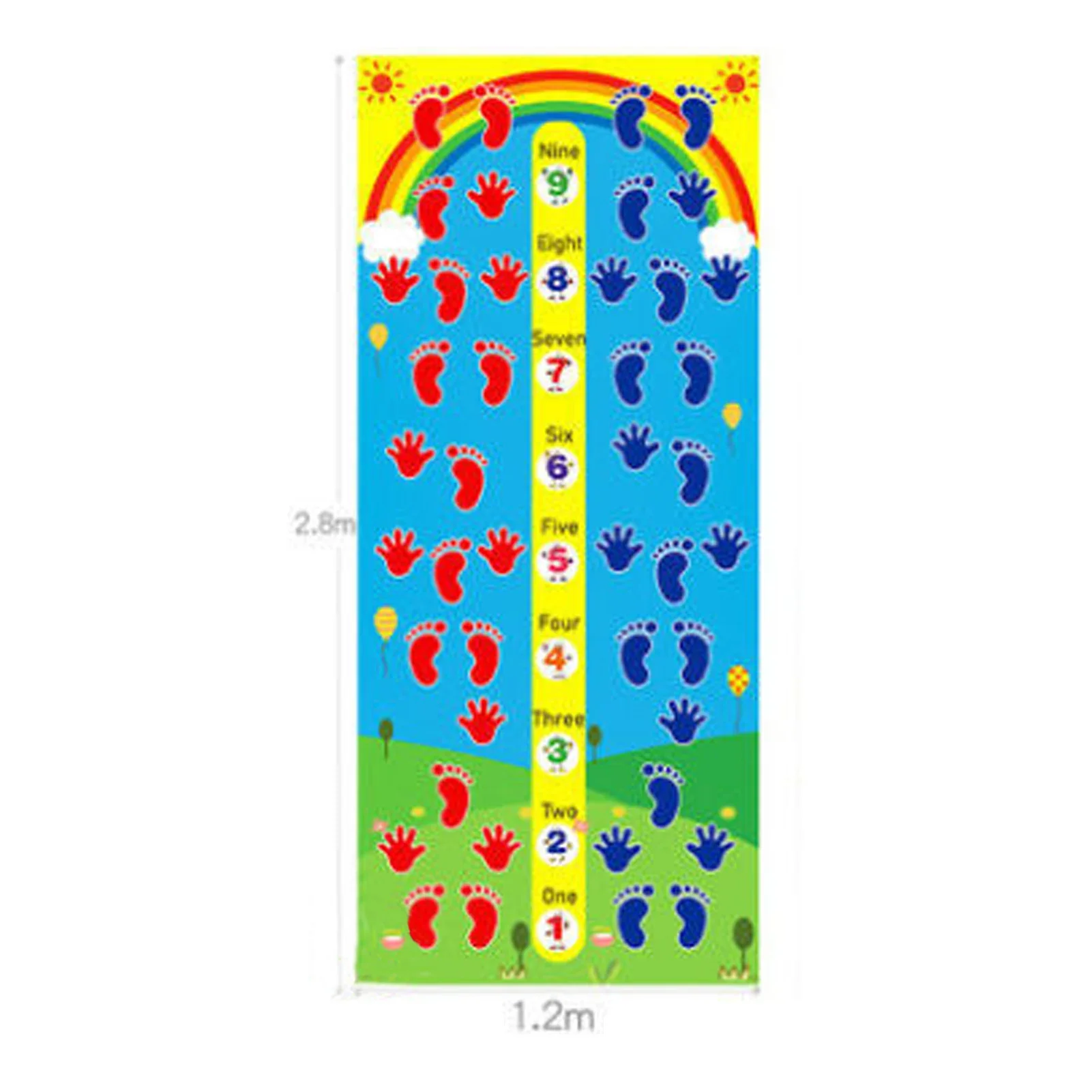 Hand And Foot Hopscotch Game Play With Hands And Feet Mat 6M - KDBazar