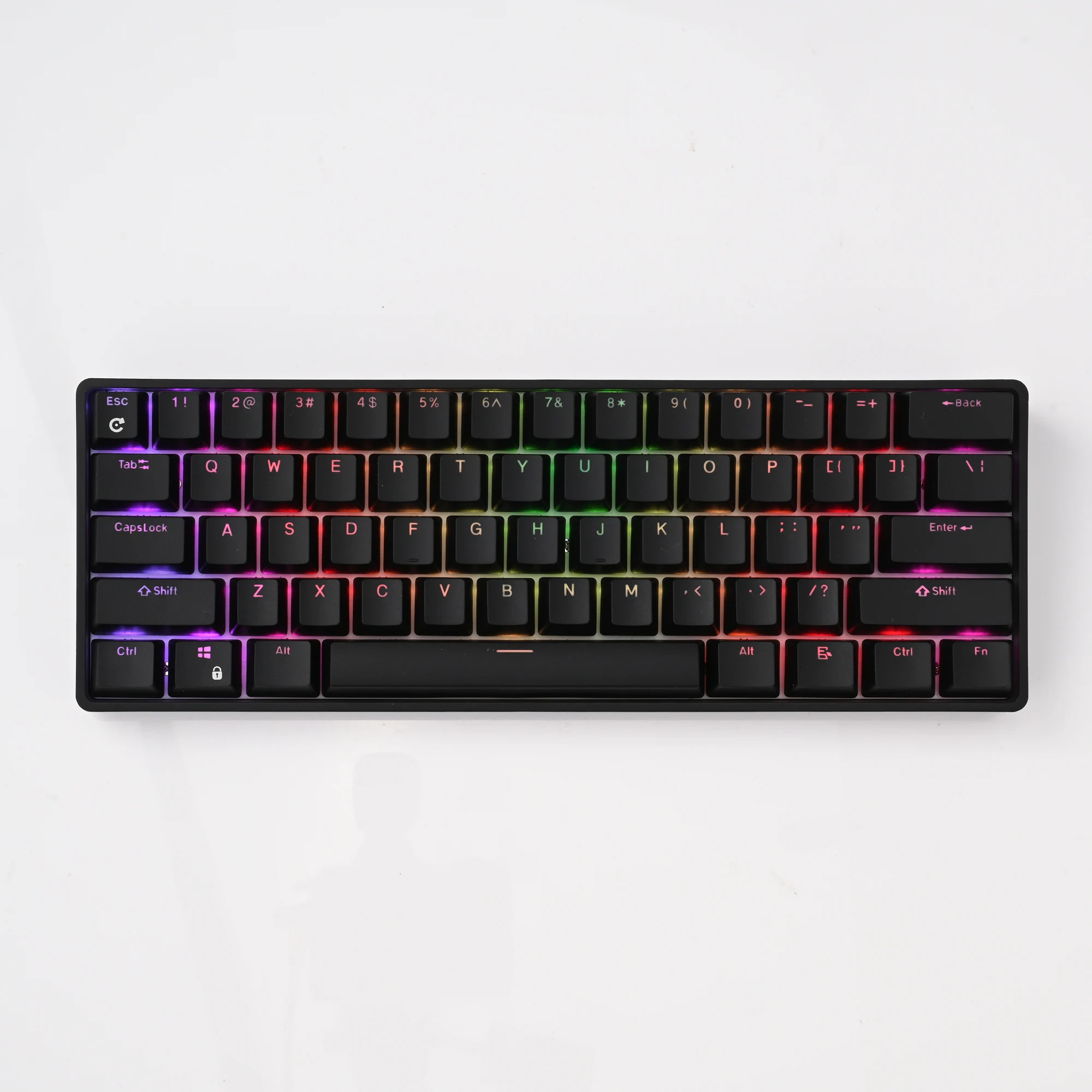 Kit de teclado mecánico MK61, 61 teclas, 60 por ciento, RGB, Bluetooth ...