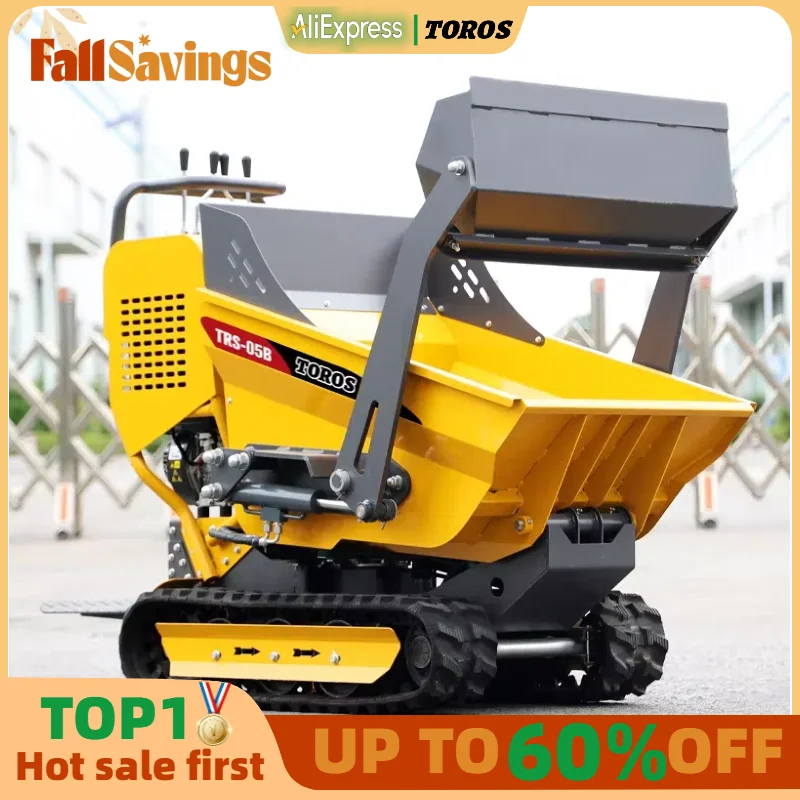 Factory-Price-Crawler-Dumper-500kg-Manual-Tracked-Dumper-Agricultural ...