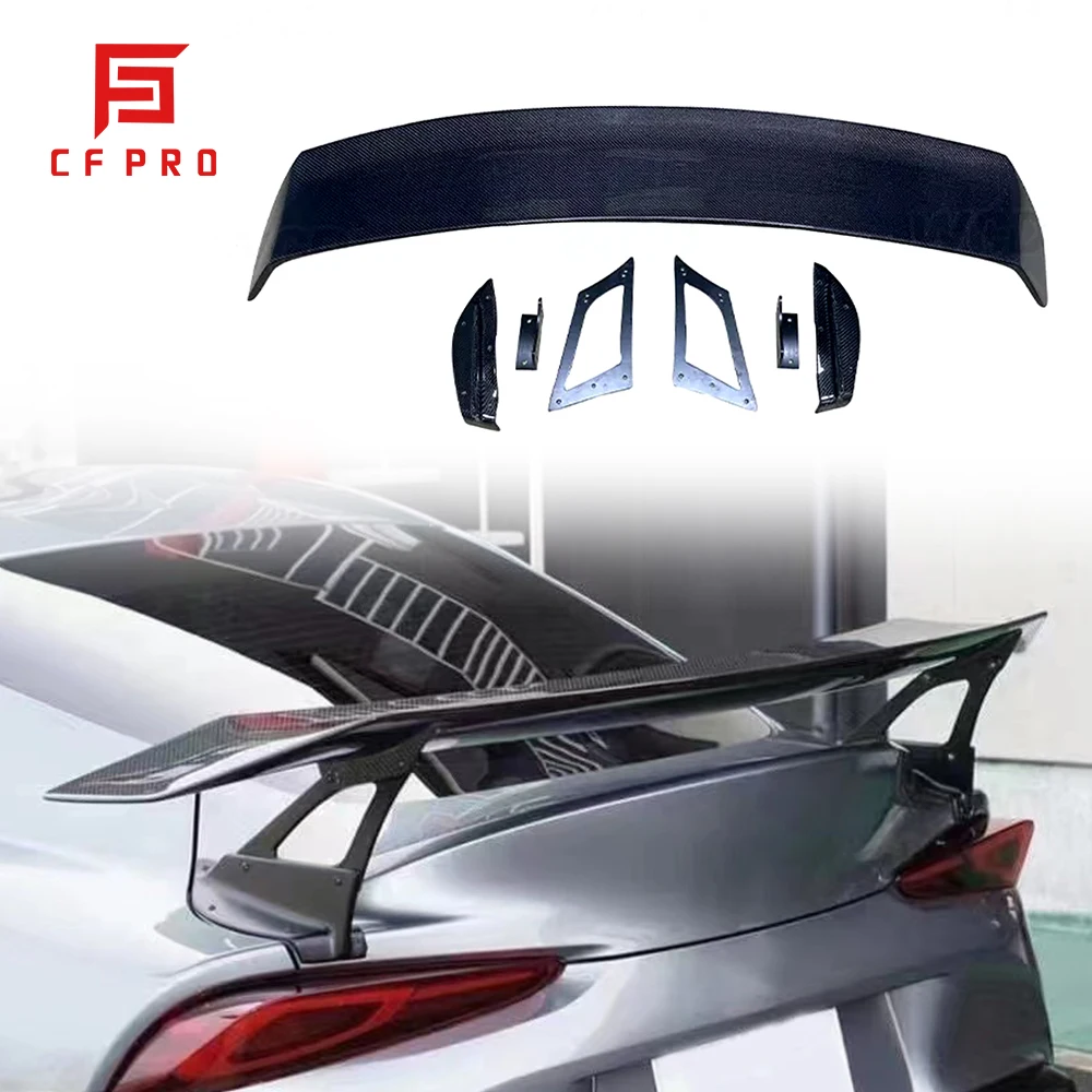 For Toyota Supra GA Spoiler Wing Carbon Fiber Rear Trunk High Wing ...