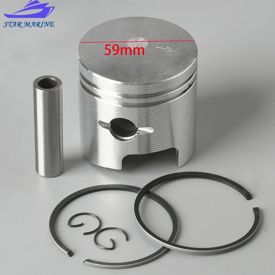 12110-93130-piston-kit-STD-For-Suzuki-Outboard-Mortor-DT9-9-DT15-59mm ...